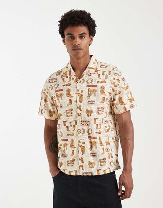 Levi's Sunset Camp - Chemise manches courtes &agrave; imprim&eacute; western-Marron