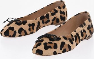 Francesco Russo Ballerinas Aus Ponyhaar Mit Animalier-Motiv Francesco Russo