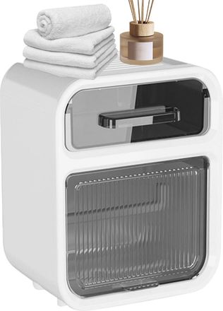 Generic Badezimmer -Tissue -Box -Halter, Wandgewebeboxhalter, wandmontierte Gewebe 2 Ebenen | Badezimmer -Wand Veranstalter mit stabilem Multifunktional gro&szlig;e