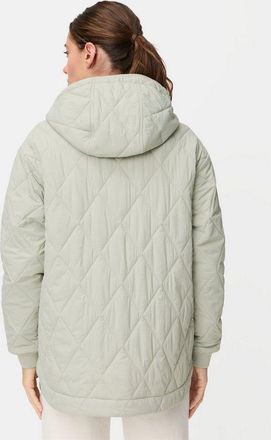 Camel Active Steppjacke Wattierte Jacke mit Kapuze Langarm Markenlabel