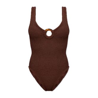 Hunza G Celine Einteiliger Badeanzug - - Swimwear - Damen - Braun - ONE SIZE