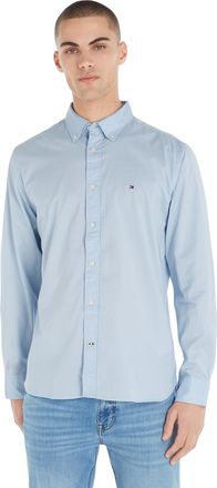 Tommy Hilfiger CORE FLEX POPLIN RF SHIRT Freizeithemden Herren, Blau (Calm Blue), XS