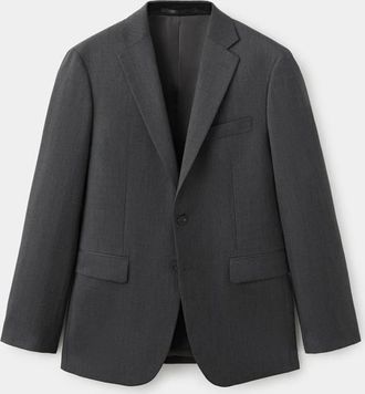 Mango Veste costume 100 % laine slim-fit gris - Homme - 46 - MANGO MAN