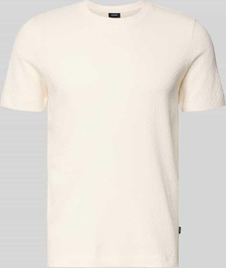 Joop T-Shirt mit geripptem Rundhalsausschnitt
