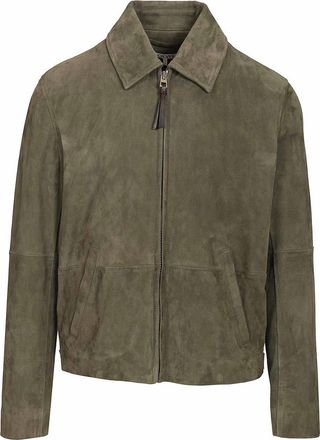 Loewe Blouson En Cuir - Vert