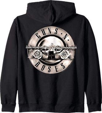 Guns n' Roses Offizielles Guns N Roses Sepia Kugel Vintage Band Logo Kapuzenjacke