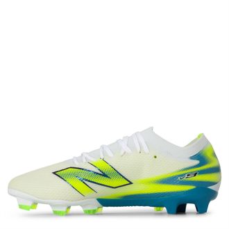 New Balance Furon Team FG V8 Fu&szlig;ballschuhe mit festem Boden f&uuml;r Herren (Wei&szlig;/Limone)