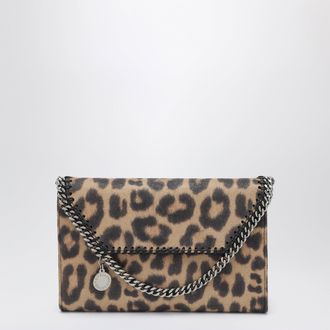 Stella McCartney Falabella Crossbody-Portemonnaie mit Leopardenmuster
