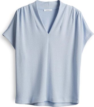 OPUS Damen Top | Jerseytop SOFRANKA Regular mit drapierter Schulter Oxford Blue, 40