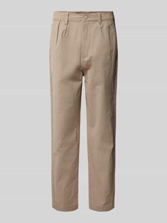 Lindbergh Tapered Fit Bundfaltenhose mit G&uuml;rtelschlaufen