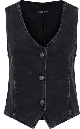 Mavi Damen VELA Weste, dark smoke denim, XS