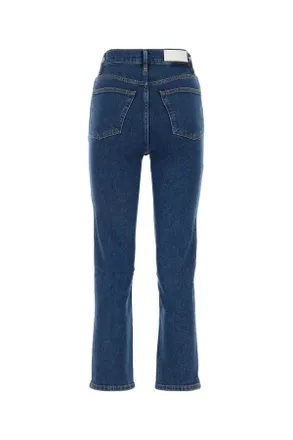 Re/Done Womens Stretch Denim Jeans Westernrinse