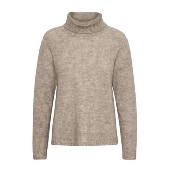 MY ESSENTIAL WARDROBE Kuscheliger Strick-Rollkragenpullover - - Knitwear - Damen - Beige - M
