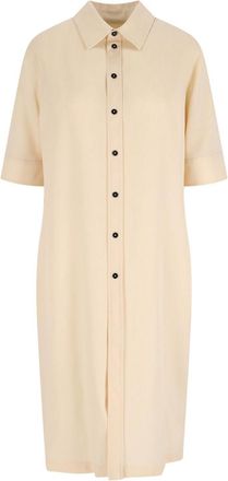 Jil Sander Knielanges Kleid - Weiß