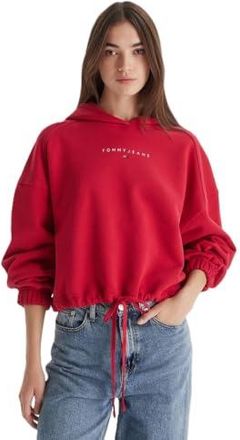 Tommy Hilfiger Sweat-shirt pour femme Art DW0DW21607, Ruby Rhubarb, S