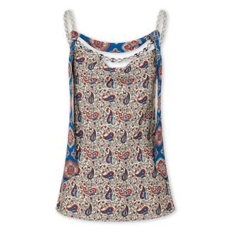 Paco Rabanne Paisley Satin Tank Top - - Tops - Damen - Mehrfarbig - 2XS