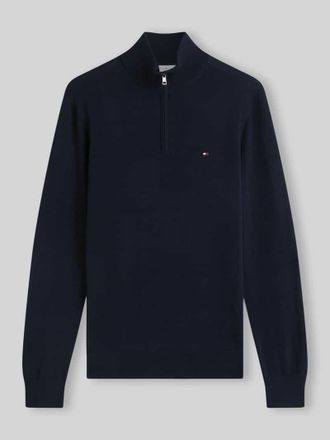 Tommy Hilfiger Regular Fit Troyer aus reiner Baumwolle