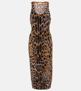 Alaia Alaïa Robe midi en jacquard