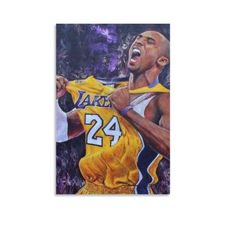 Generic Legendärer Basketballspieler-Poster Kobe Bryant (72), Bilddruck, Wandkunst, Poster, Gemälde, Leinwand, Poster, Kunstwerke, Raumästhetik, 60 x 90 cm