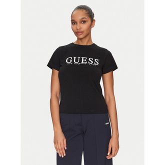 Guess T-Shirt V5GI15 J1314 Schwarz Slim Fit