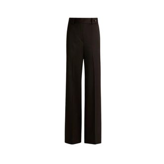 Kiton Mutige Woll Palazzo Hose - - Trousers - Damen - Braun - S
