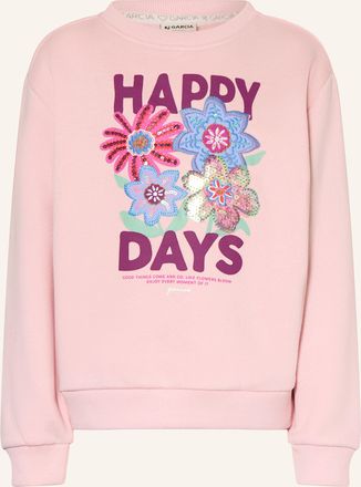 Garcia Garcia Sweatshirt Mit Pailletten rosa