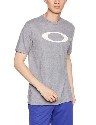 Oakley Herren O-Bold Ellipse Tee Hemd, Athletic Heather Grey, Gro&szlig;
