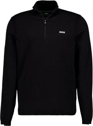 HUGO BOSS Herren Troyer schwarz unifarben
