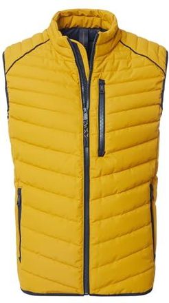 Casamoda Gilet uni, jaune moutarde, 4XL