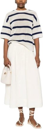 Brunello Cucinelli Femme, Jupes, Blanc, Taille: 34 FR Mh126G3951 Skirt