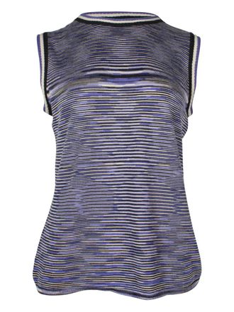 Missoni haut sans manches &agrave; rayures - Violet