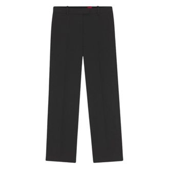 HUGO BOSS Gerade Hose - - Trousers - Damen - Schwarzk - L
