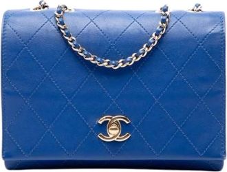 Chanel Sac bandouli&egrave;re vintage doccasion - Femme - Pre-owned - Bleu - Taille: ONE Size