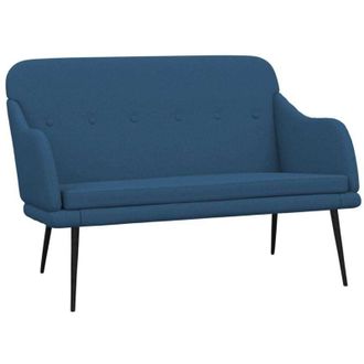 vidaXL Sitzbank Blau 110x76x80 cm Stoff vidaXL