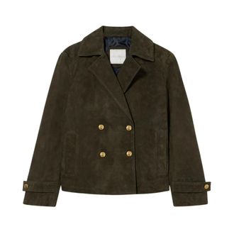 Brooks Brothers Peacoat double boutonnage avec boutons dor&eacute;s - Femme - Vestes - Vert - Taille: 40 FR