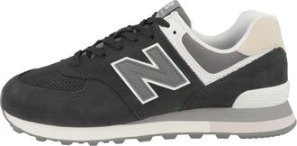New Balance Herren 574 Sneaker, Schwarz mit Pink, 43 EU