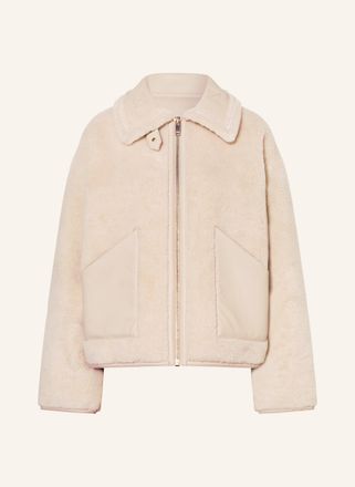 Claudie Pierlot Claudie Pierlot Kunstpelz-Jacke Filippa beige