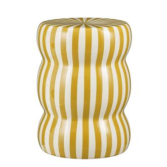 Mica Decorations Beistelltisch Skipper - 32x32x44 cm - Keramik - Creme