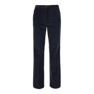 Semicouture Cord-Hosen mit geradem Bein - - Trousers - Damen - Blau - L