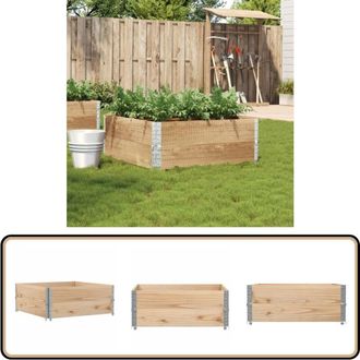 vidaXL Vidaxl - Jardini&egrave;re 100x100 cm bois de pin massif - Jardinieredext&eacute;rieure - Jardini&egrave;re Bois - Pot De Fleurs Ext&eacute;rieur - Bac Plante - D&eacute;coration
