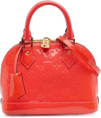 Louis Vuitton sac cabas Alma BB à motif monogrammé (2015) - Rouge