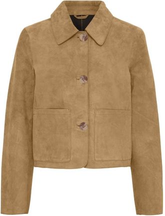 BTF-CPH Btfcph - Sonja Suede Jacket - Femme - Vestes - Beige - Taille: 44 FR