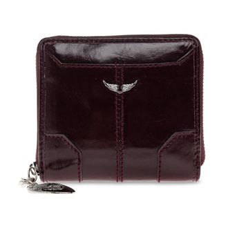 Zadig&Voltaire Portefeuille Mini Sunny en Cuir - Femme - Accessoires - Rouge - Taille: ONE Size