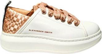 Alexander Smith Femme, Chaussures, Blanc, Taille: 38 EU Pelle Baskets