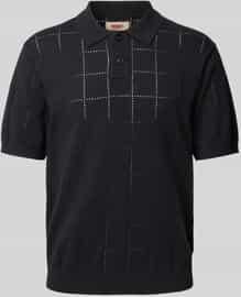 Levi's Poloshirt mit gerippten Abschl&uuml;ssen