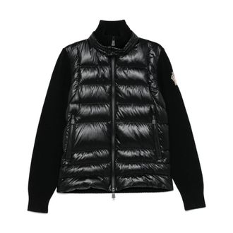 Moncler Homme, Vestes, Noir, Taille: M Cardigan Rembourr&eacute;