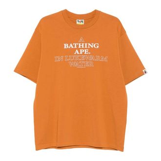 A Bathing Ape Ape Head Relaxed Fit T-Shirt - - Tops - Herren - Braun - M