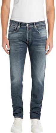 Replay Herren Jeans Grover Straight-Fit Original, Blau (Medium Blue 009-5), 30W / 32L