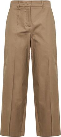 Blanca Vita Femme, Pantalons, Brun, Taille: 42 FR Pantalon Large &agrave; Pois