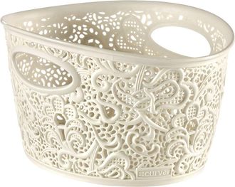Curver 02204-885-00 K&ouml;rbchen Victoria, Plastik, Creme, 22.3 x 17.3 x 12 cm